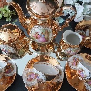 Victorian Style Tea Set 15 Piece - Etsy