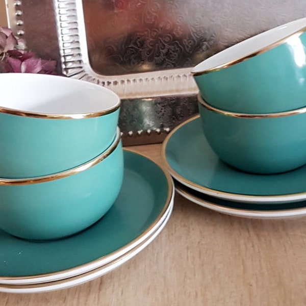 Turquoise Tea Cup - Etsy