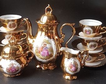 Bavaria Gold 24 K Tea Set 13 Pieces - Etsy