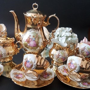 Victorian Style Tea Set 15 Piece - Etsy