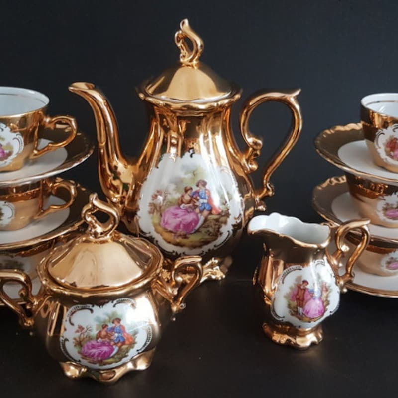 Victorian Tea Pot - Etsy