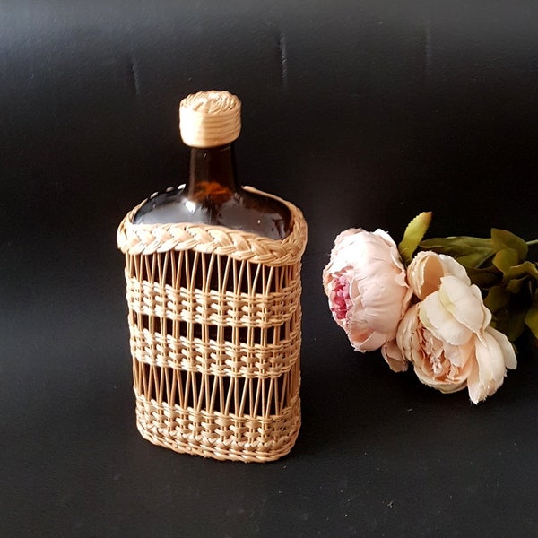 Wicker Bottle - Etsy