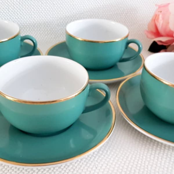 Turquoise Tea Cup - Etsy