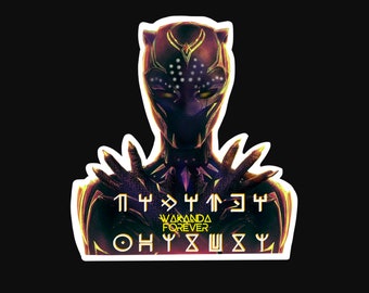 Black Panther Wakanda Forever Stickers - Etsy