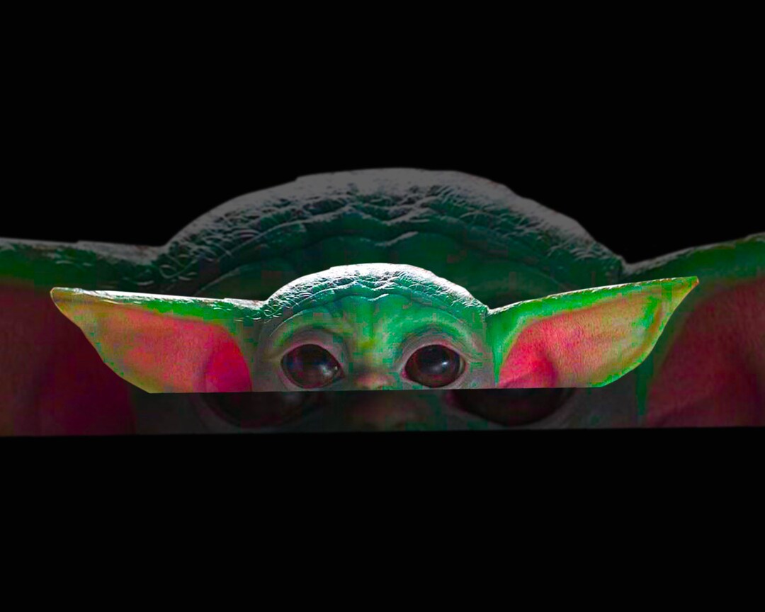 Grogu Peeking Car Sticker - Etsy