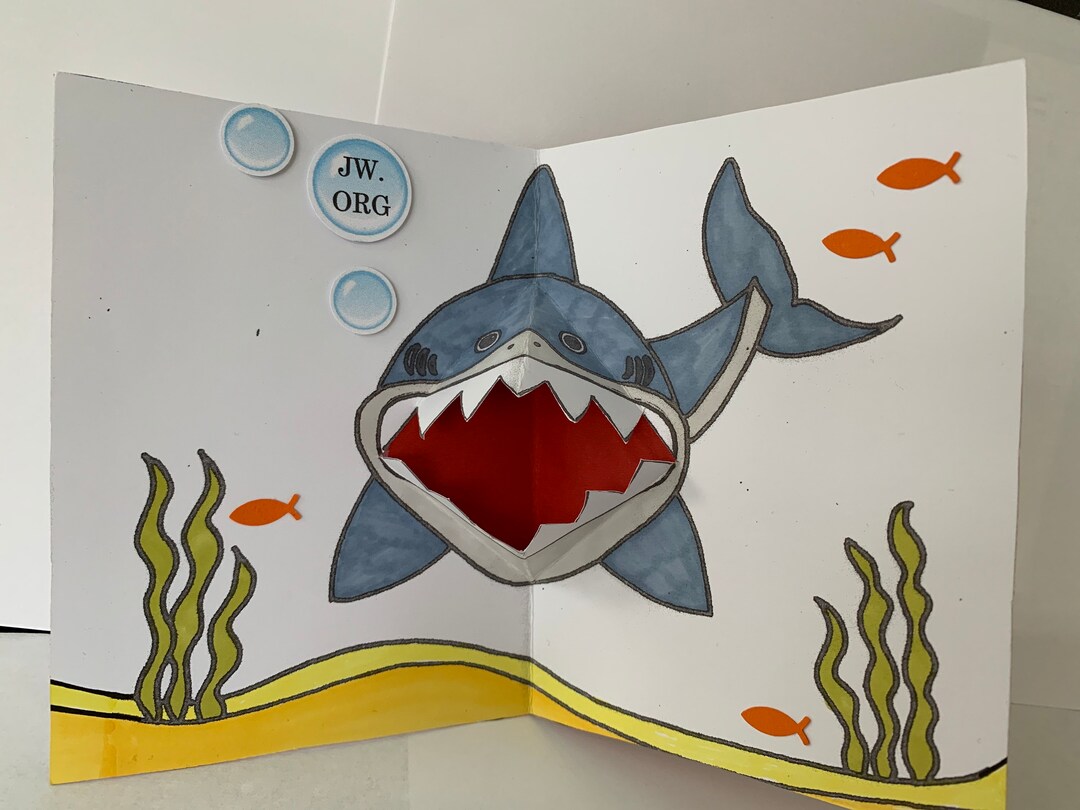 Shark Skin Pop-up Card Kit - Etsy