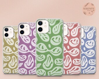 Smiley Face Dripping Phone Case - Etsy