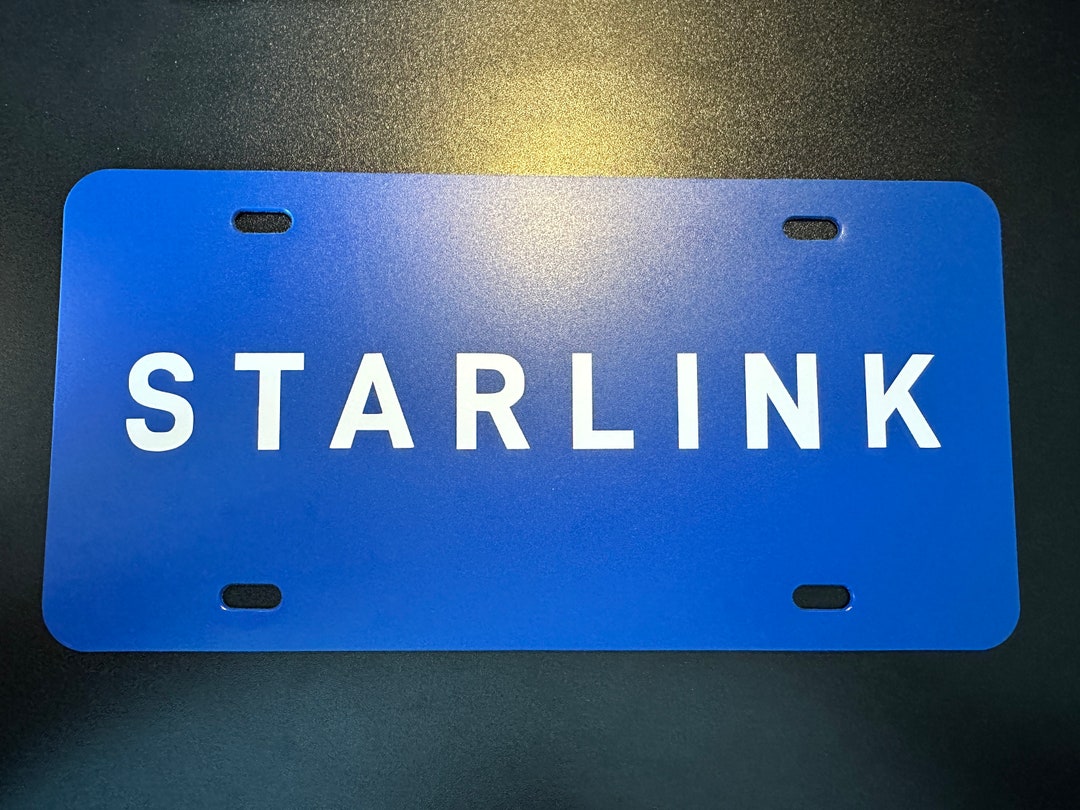 Spacex | License Plate | Starlink - Etsy