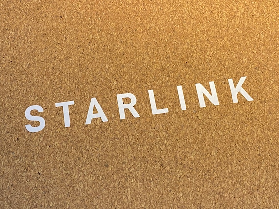 Spacex Starlink Text Decal - Etsy