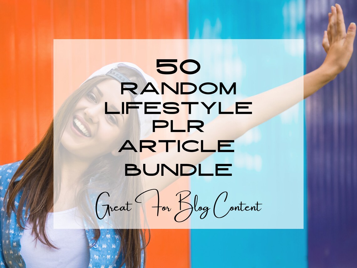 50 Random Lifestyle Digital Download PLR Articles - Etsy