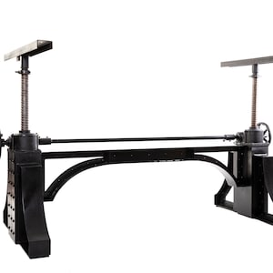 Industrial Cast Iron Crank Table Base: Adjustable Height Office Desk - Etsy