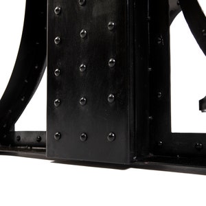 Industrial Cast Iron Crank Table Base: Adjustable Height Desk, Dining ...