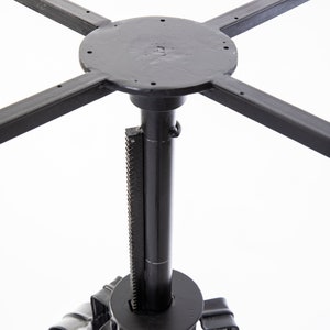 Cast Iron Coffee Table Base: Adjustable Crank, Industrial Style - Etsy