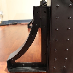 Industrial Cast Iron Crank Table Base: Adjustable Height Desk, Dining ...