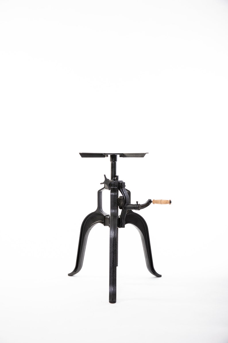 Gorgeous Stunning Cast Iron Coffee Side End Table Base Adjustable With ...