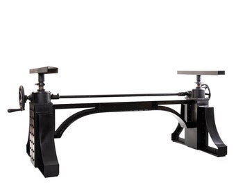 Crank Base 28"-41" Cast Iron Table Legs - Adjustable Crank Table Base ...