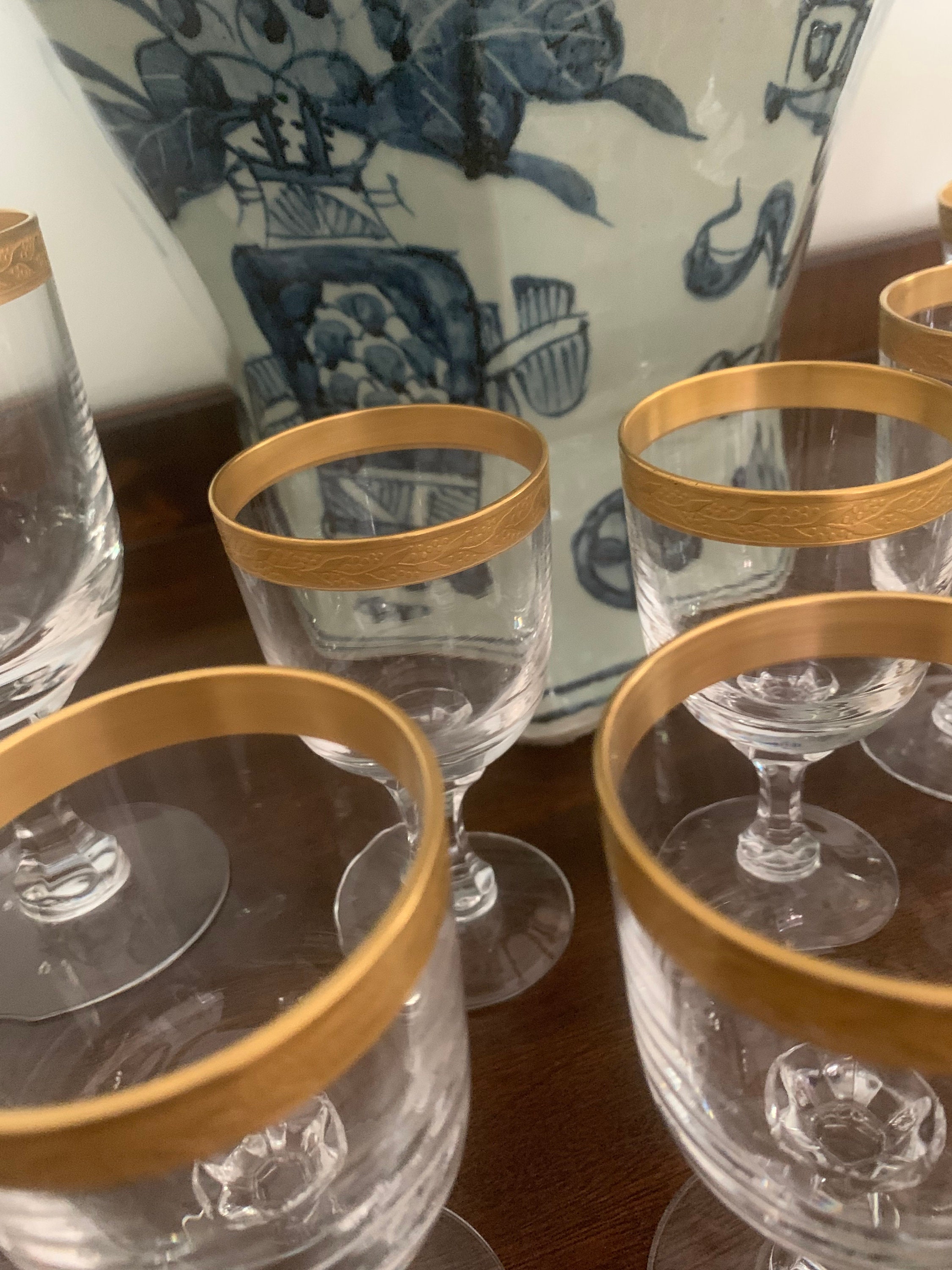 11 Pieces of Golden Grail Glasses - Stemware - Etsy