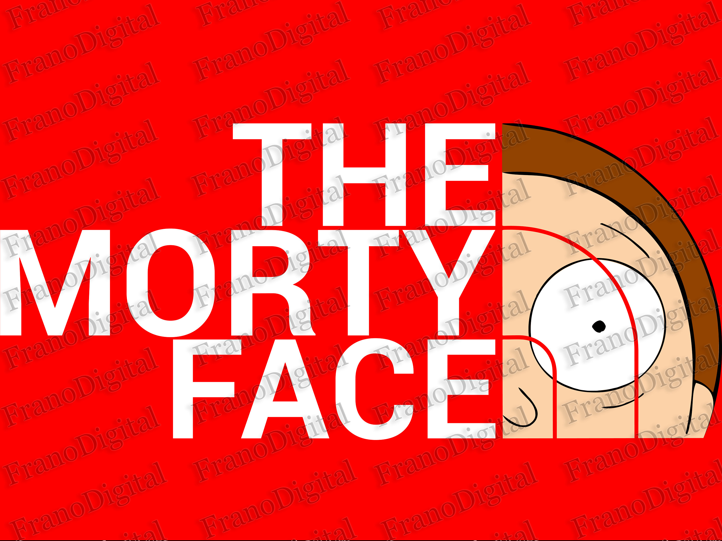Digital the Morty Face Design for Rick and Morty Fans: Your New ...