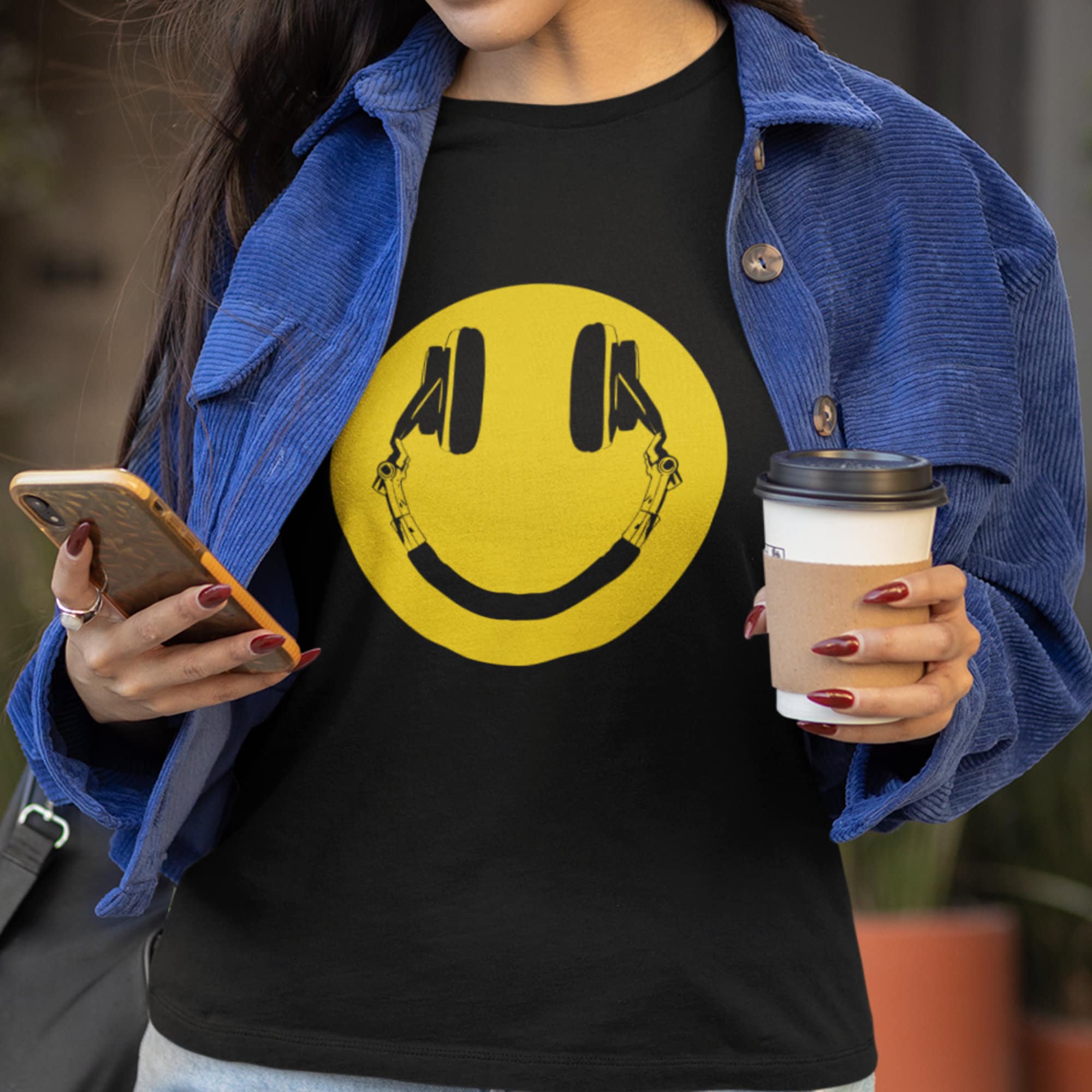 Funny Headphone Emoji Smiley Face Digital Design Svg Png Pdf EPS DXF ...