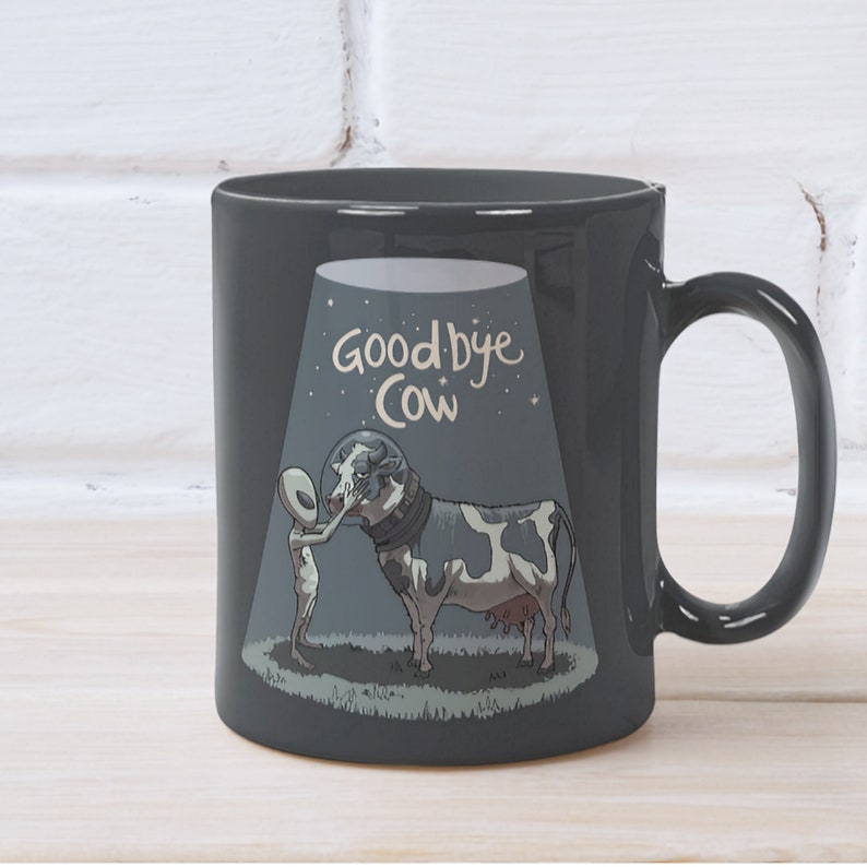 Alien Saying Goodbye to Cow Digital Art Download in Various Formats ...