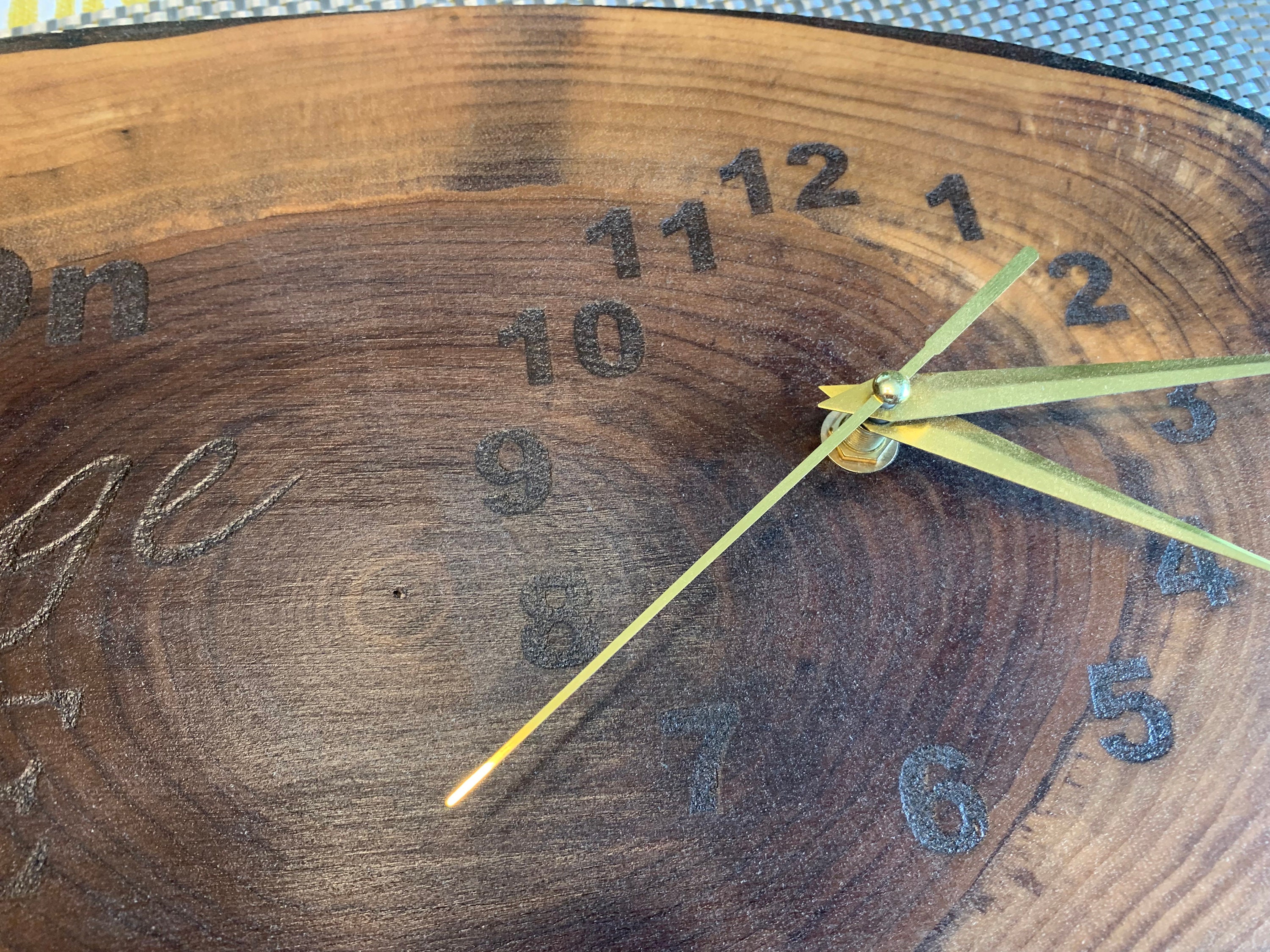 Cottage Laser Engraved Clock - Etsy