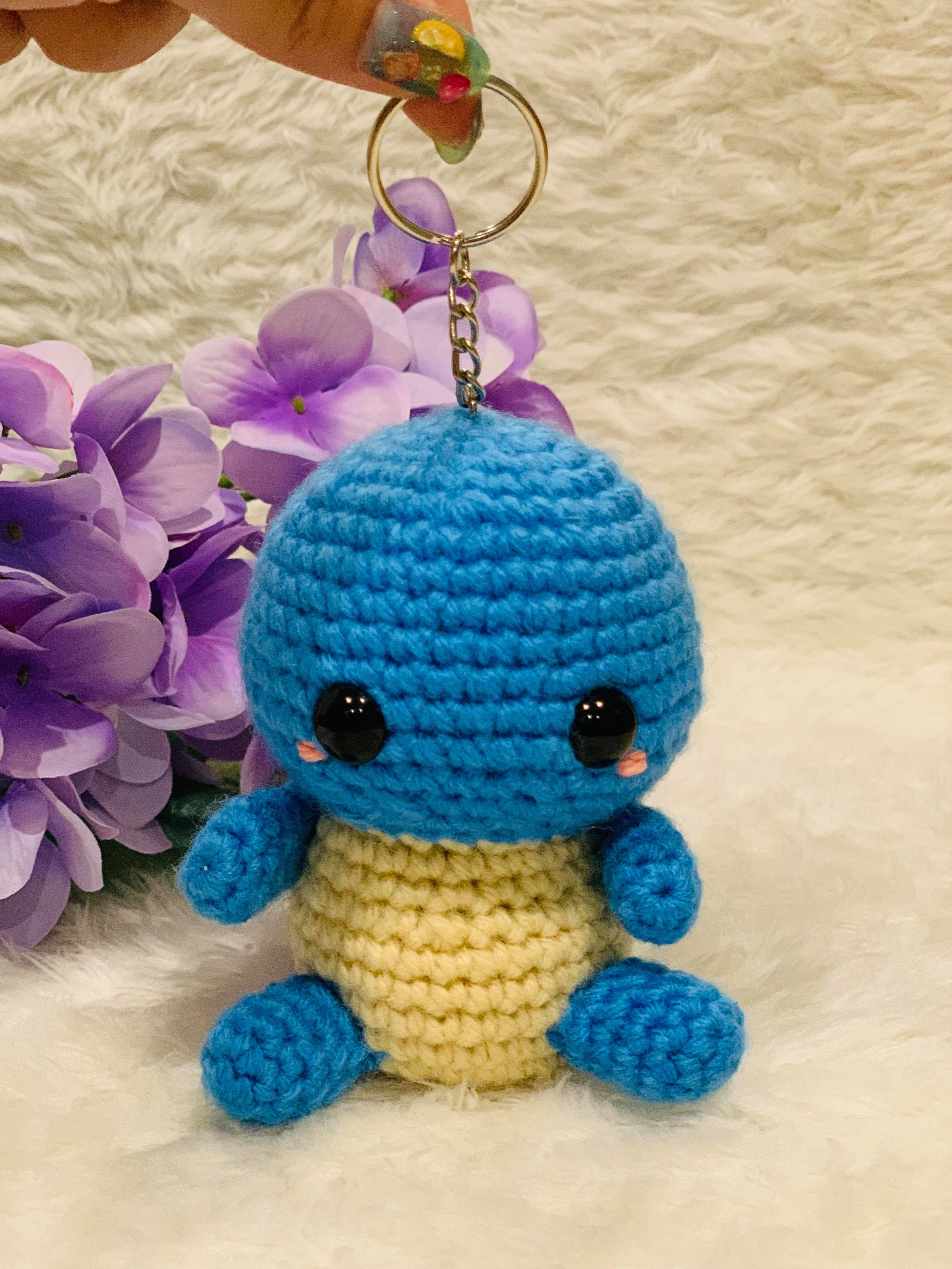 Handmade Crochet Pokemon Keychain Plushie Squirtle - Etsy UK