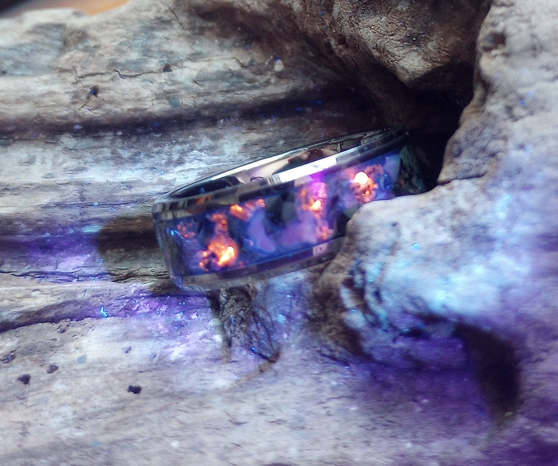 Isle Royal Greenstone, Yooperstone and Leland Blue Stone Inlaid Wedding ...