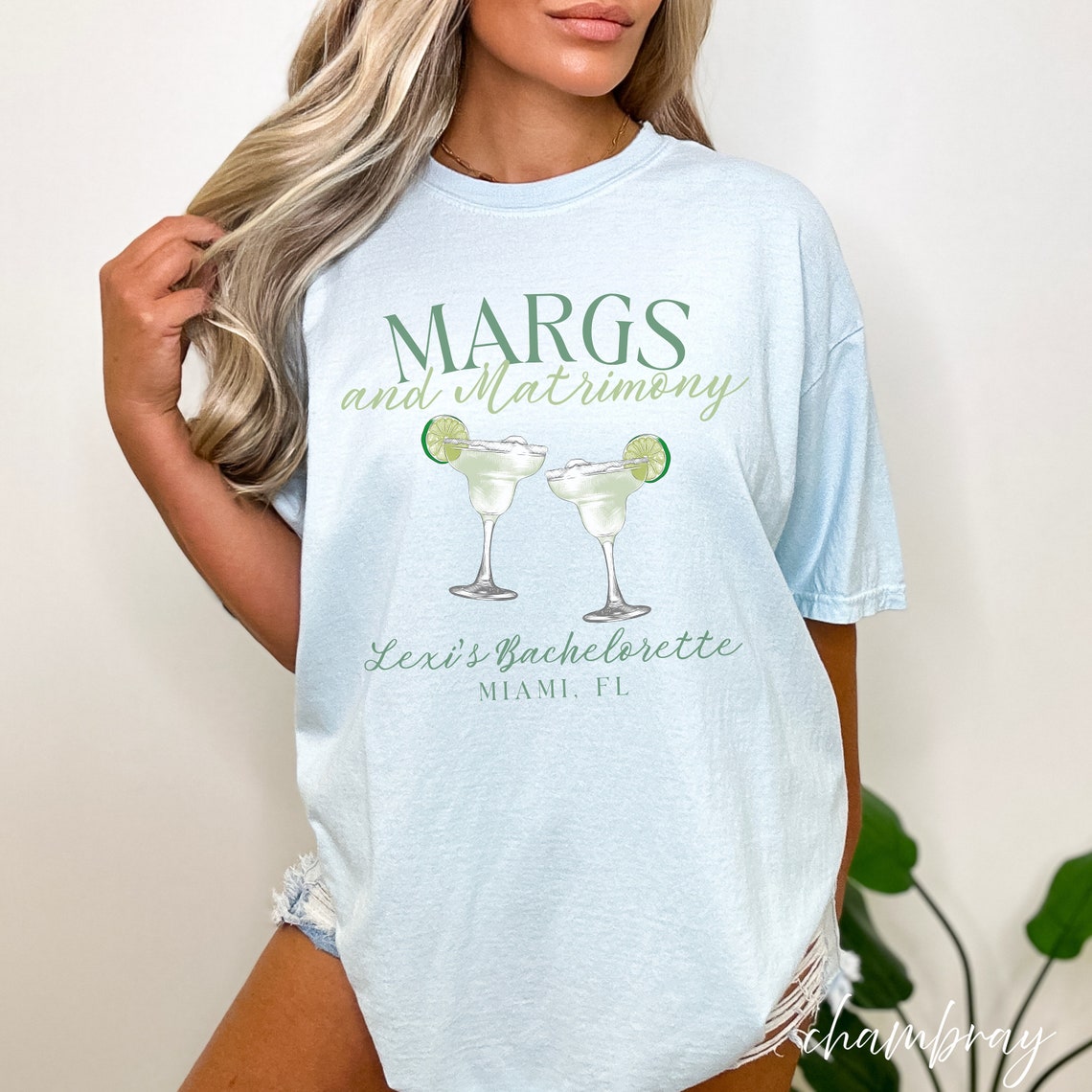 Margs and Matrimony Bachelorette Party Comfort Colors Shirt, Custom ...