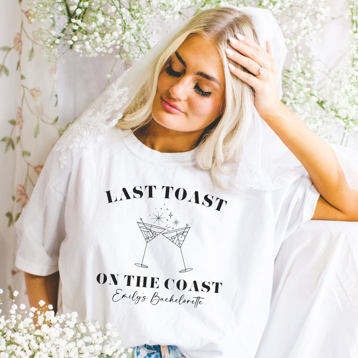 Last Toast on the Coast Comfort Colors Shirt, Custom Bachelorette Shirt ...