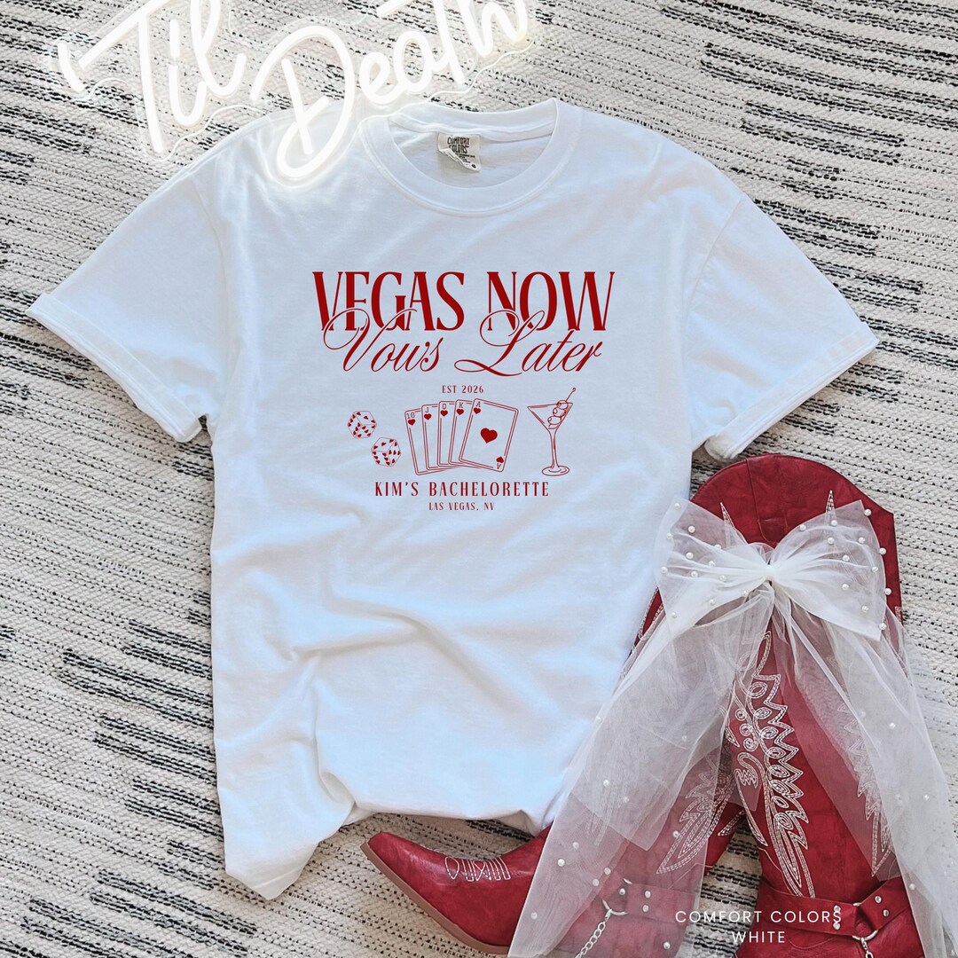 Custom Vegas Bachelorette Comfort Colors Shirt, Long Sleeve Shirt ...