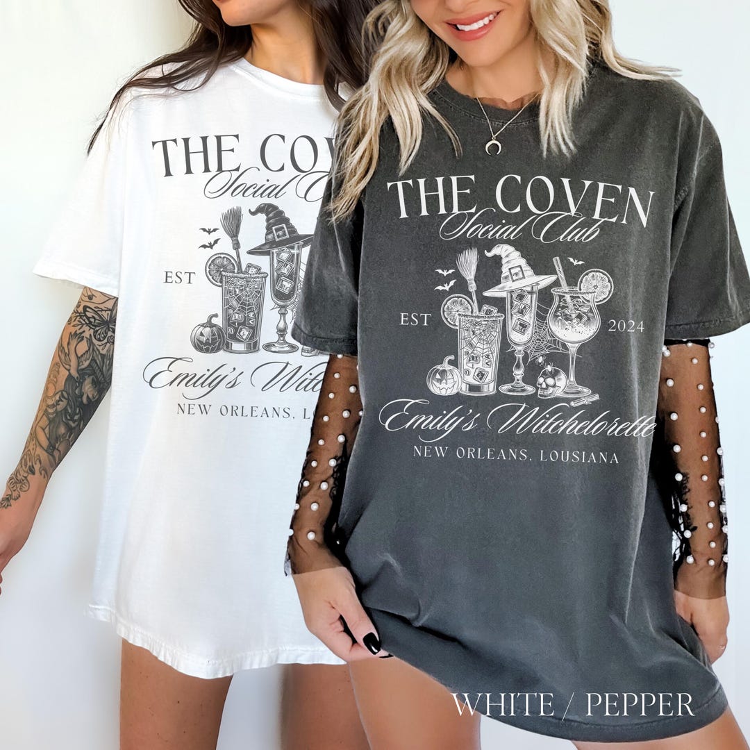 Coven Club Bachelorette Comfort Colors Shirt, Halloween Bachelorette ...