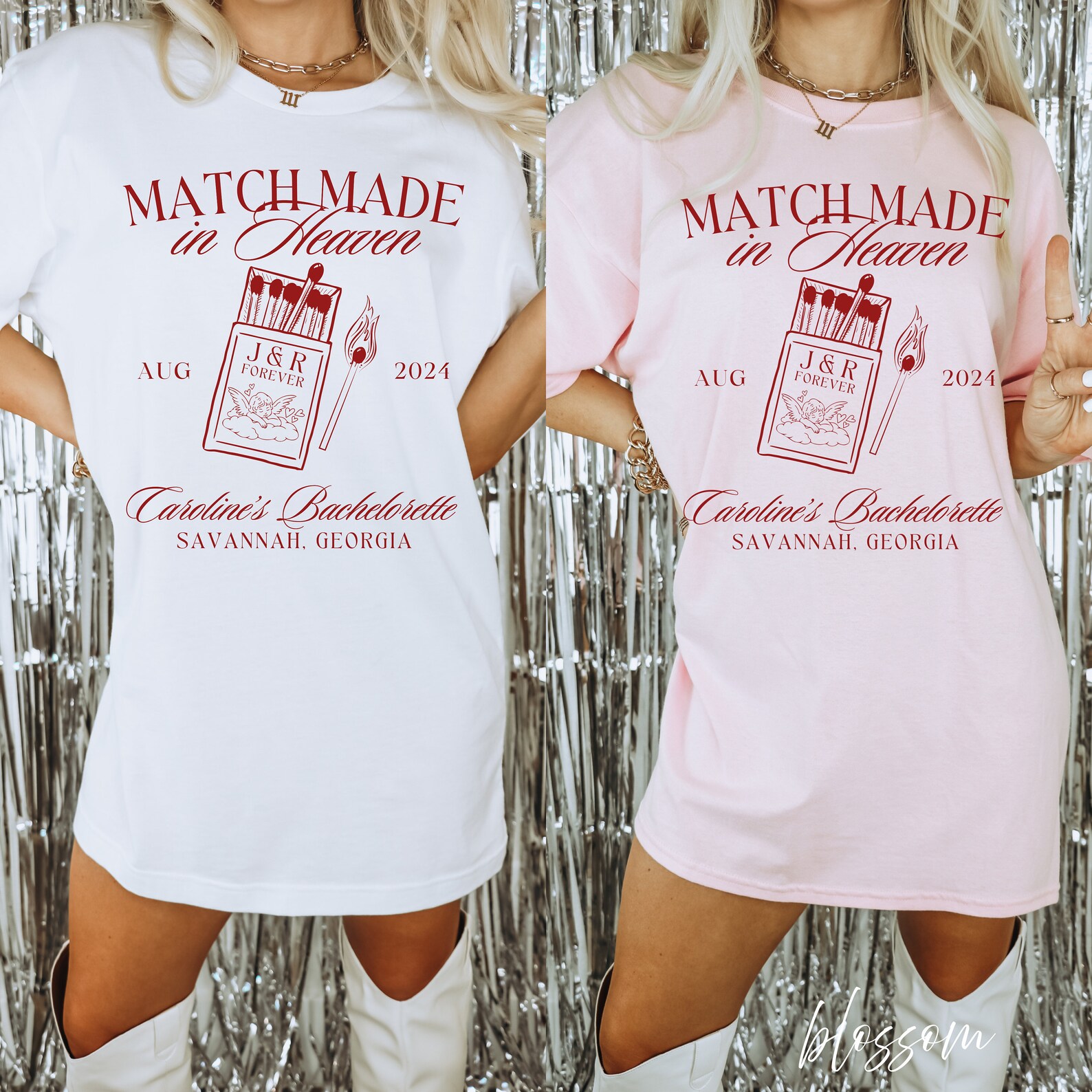 Match Made in Heaven Bachelorette Party Comfort Colors Shirt, Custom ...