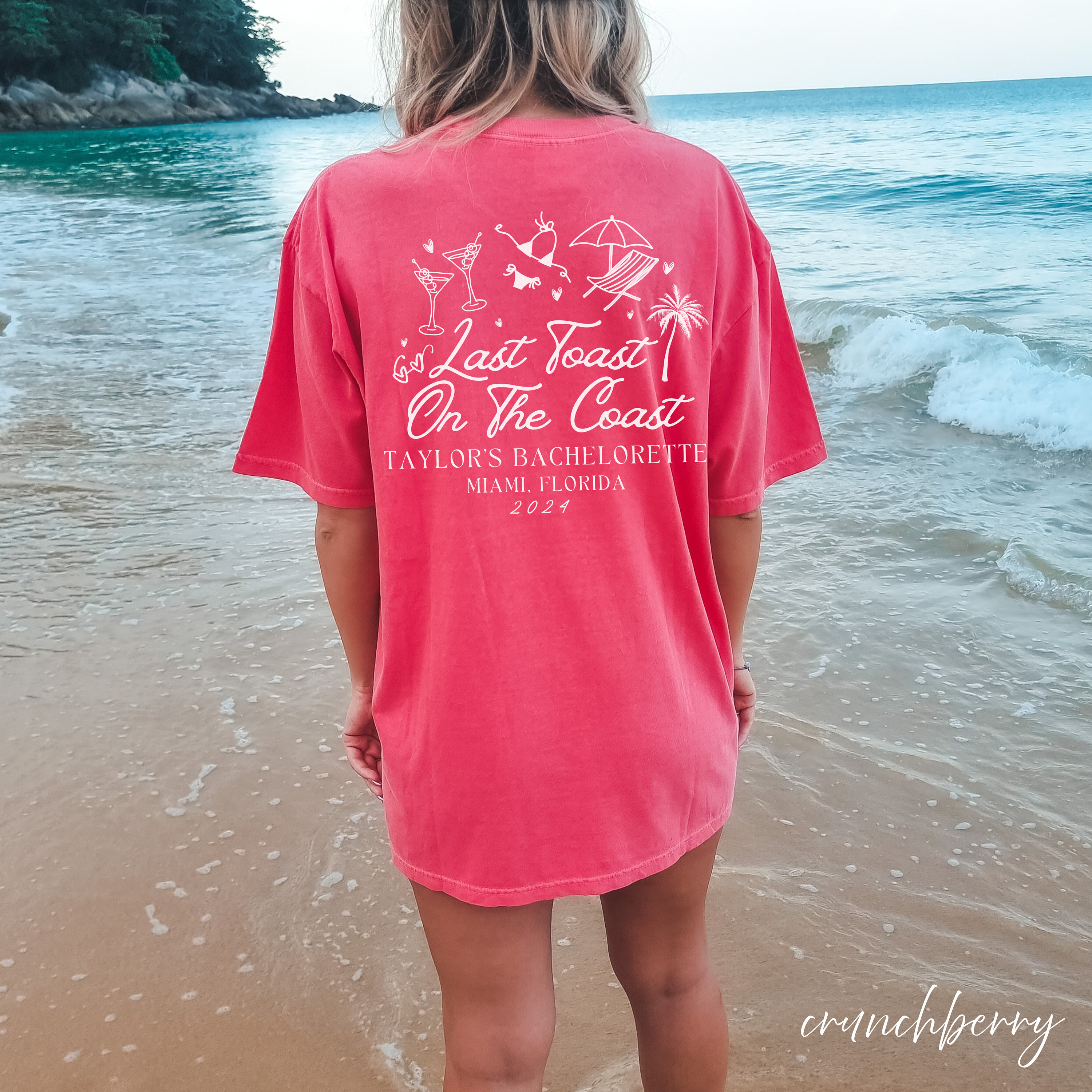 Last Toast on the Coast Bachelorette Shirt, Custom Bachelorette Shirt ...