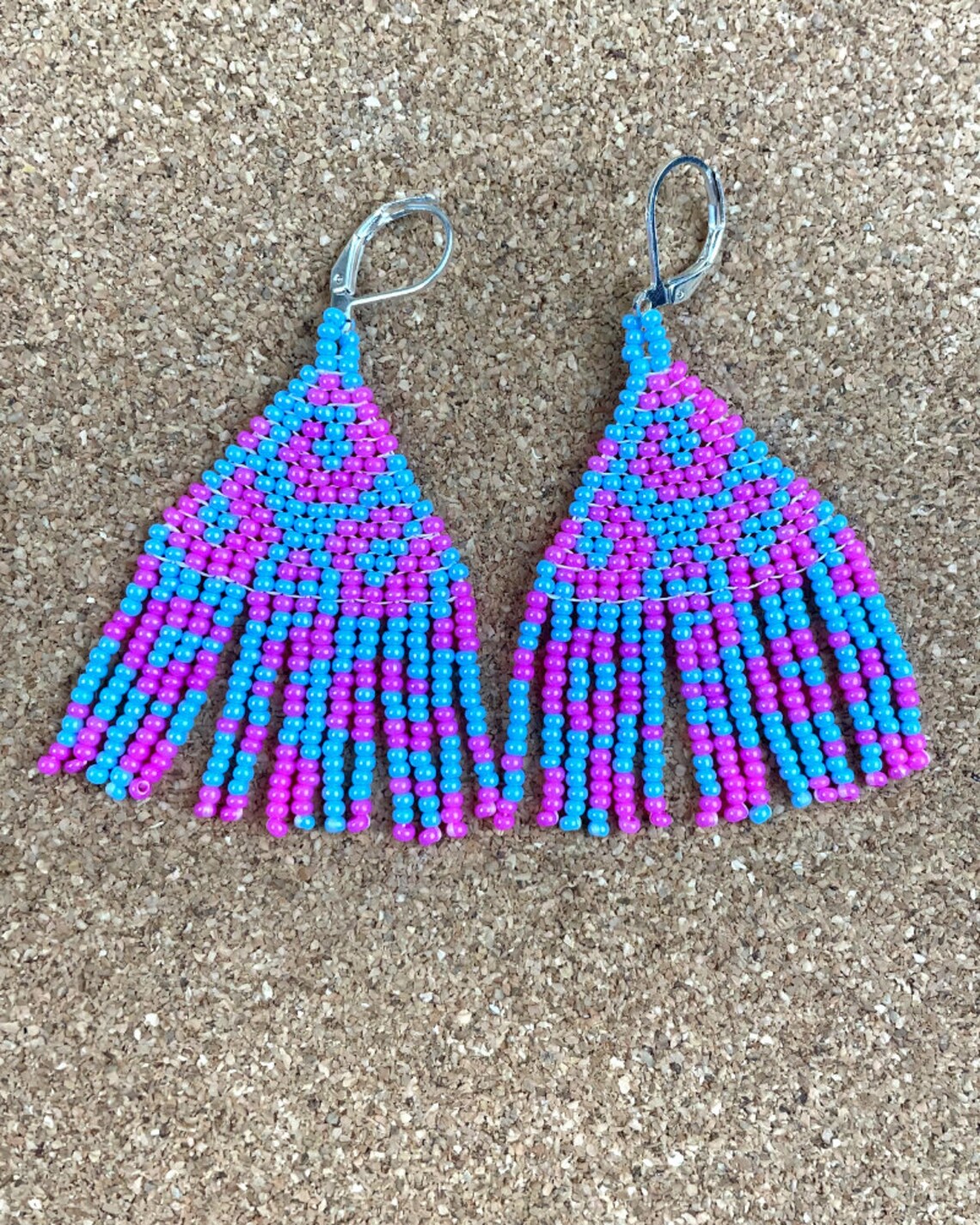 Cheetah Beaded Earrings, Leopard Beaded Earrings, Cheetah Statement ...