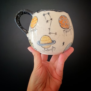 Personalized Zodiac Constellation Mug, Space Mug, Solar System Mug ...
