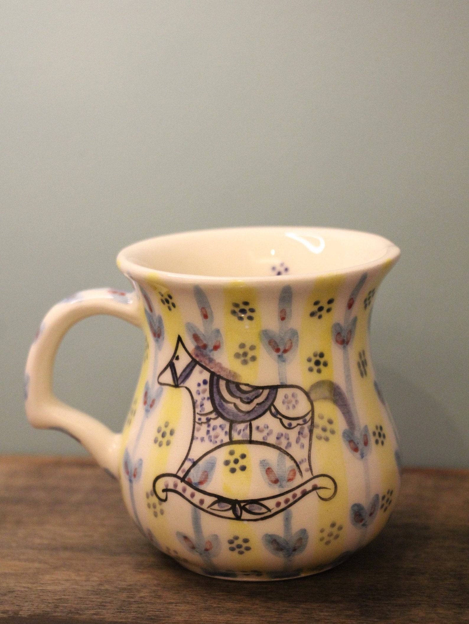 Nordic Mug, Pottery Mug, Nordic Art, Coffee Lover Pottery Mug, Nordic ...