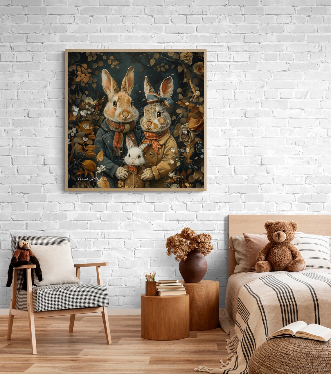 Peter Rabbit and Family. Easter Bunny Field of Spring Flowers Download ...