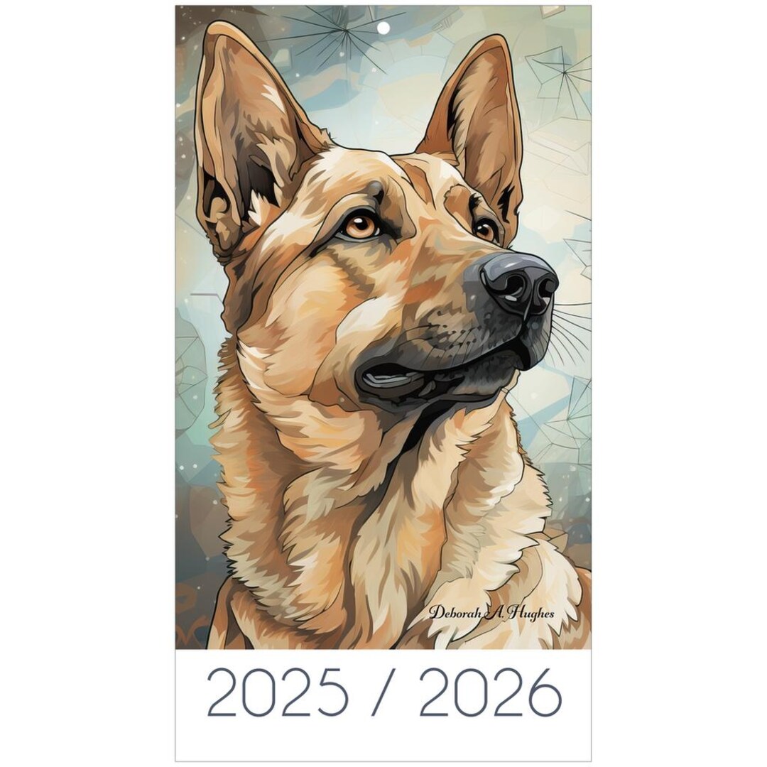 2025 Wall Calendar German Shepard - Etsy
