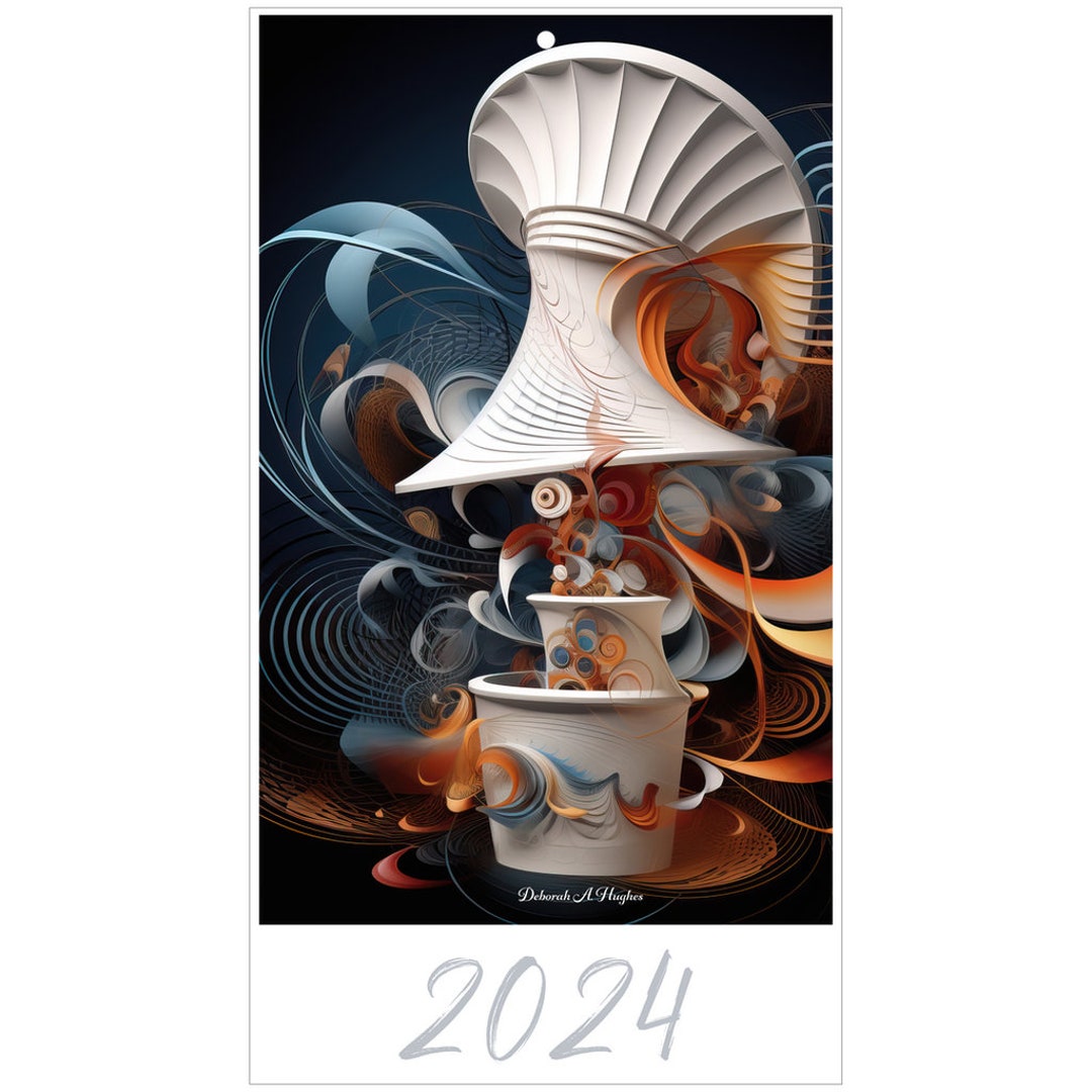 2024 Wall Calendar Art Style of Fractal Surrealism Using the ...