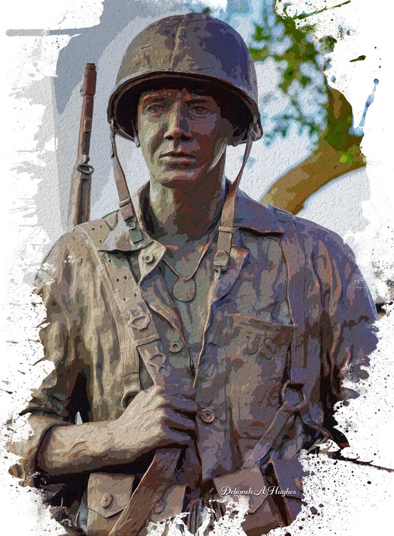 Ww2 American Soldier Drawing