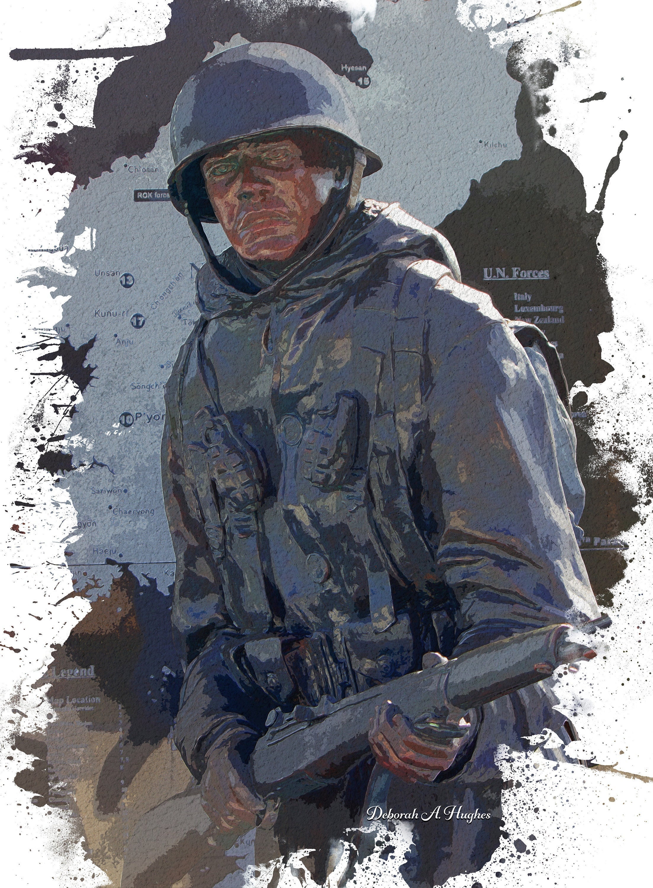 Ww2 American Soldier Drawing