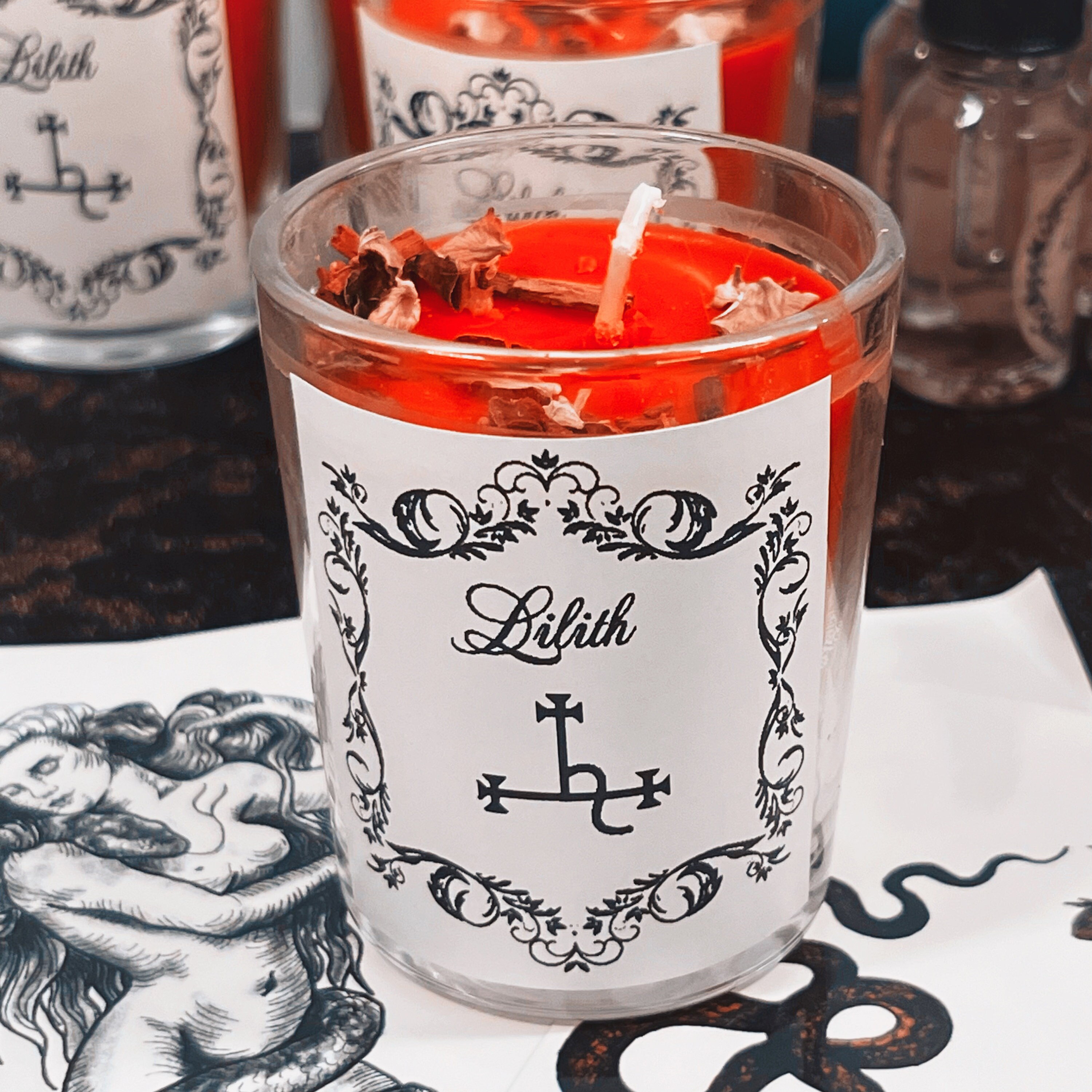 Demonic Praise Candles, Votive Candles for Lucifer and Lilith - Etsy