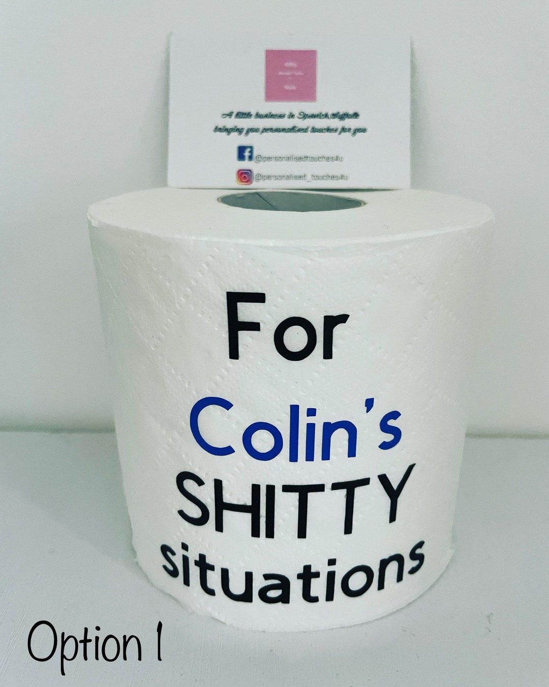 Personalised Novelty Toilet Paper, Toilet Roll, Tissue, Loo Roll, Loo ...
