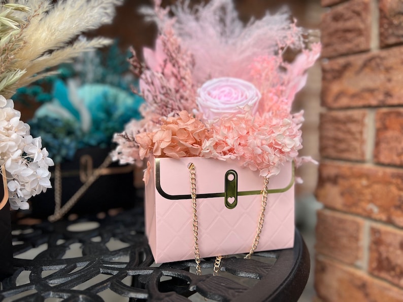 Flower Bag Gift, Craft Flower Gift Bags, Craft Flowers Gifts, Kraft ...