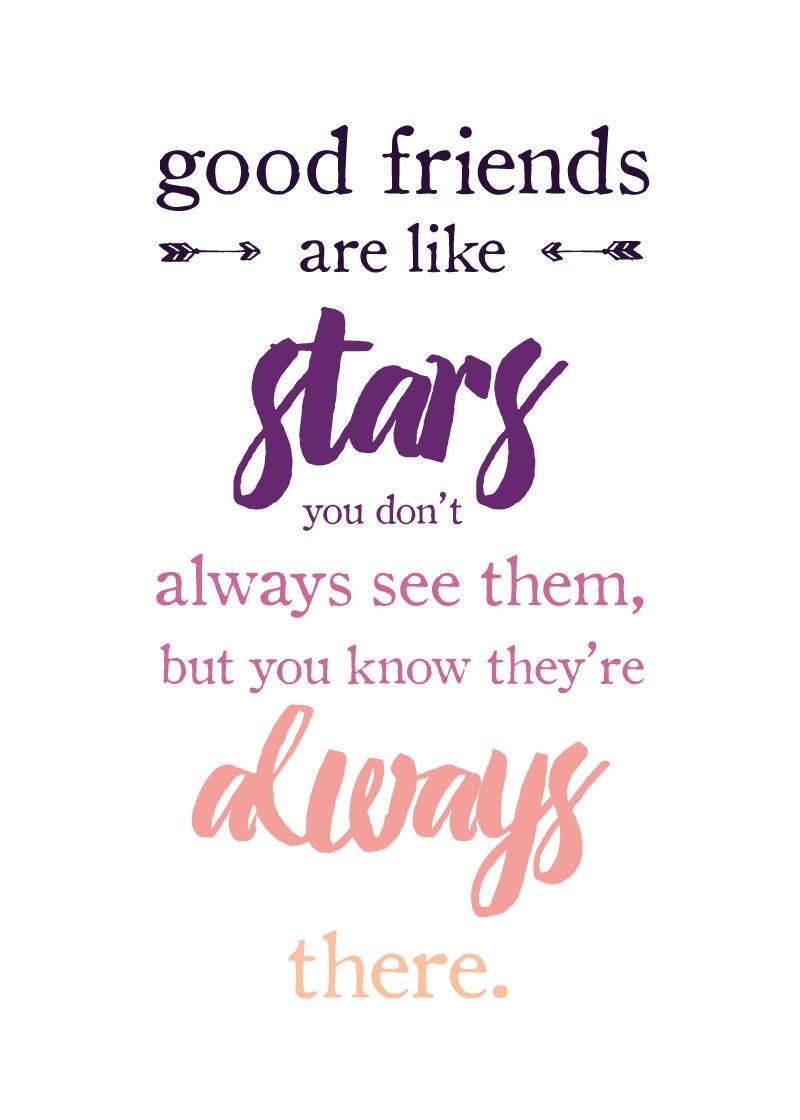 Funny Friendship Greeting Card - Good Friends Are Like Stars ...