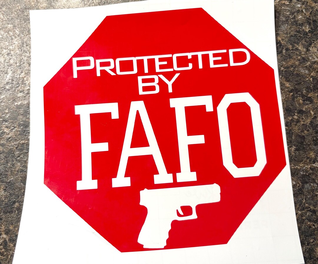 FAFO Security Decal - Etsy