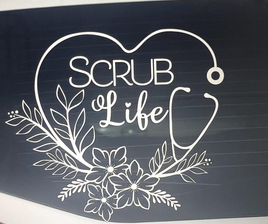 Scrub Life Decal - Etsy