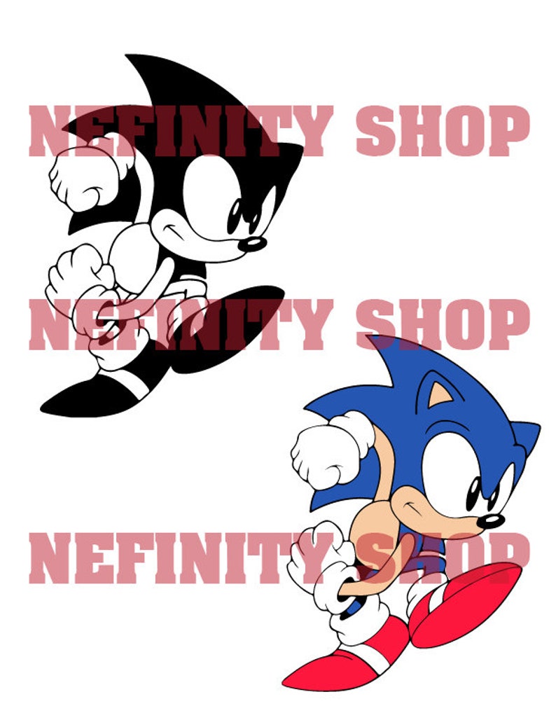 Sonic the Hedgehog Svg/dxf Cut File, Sonic Clipart, Sonic Dxf, Sonic ...