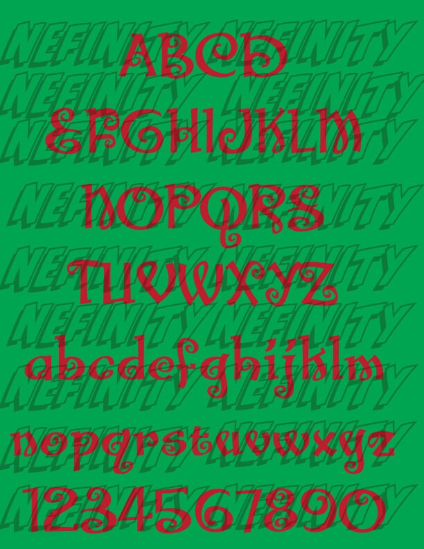 Christmas Santa Svg Font , Santa Alphabet ,santa Cricut Font , Santa ...