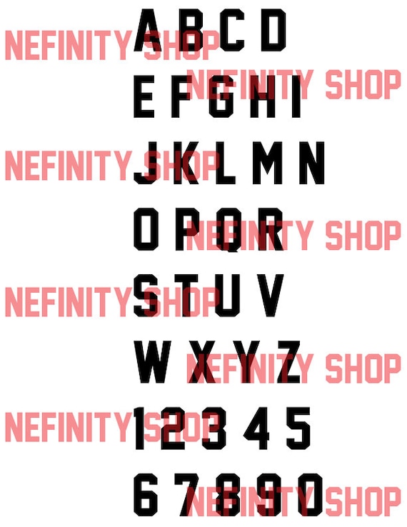 Sports Jersey Svg Font Jersey Font Alphabet Cricut Font - Etsy